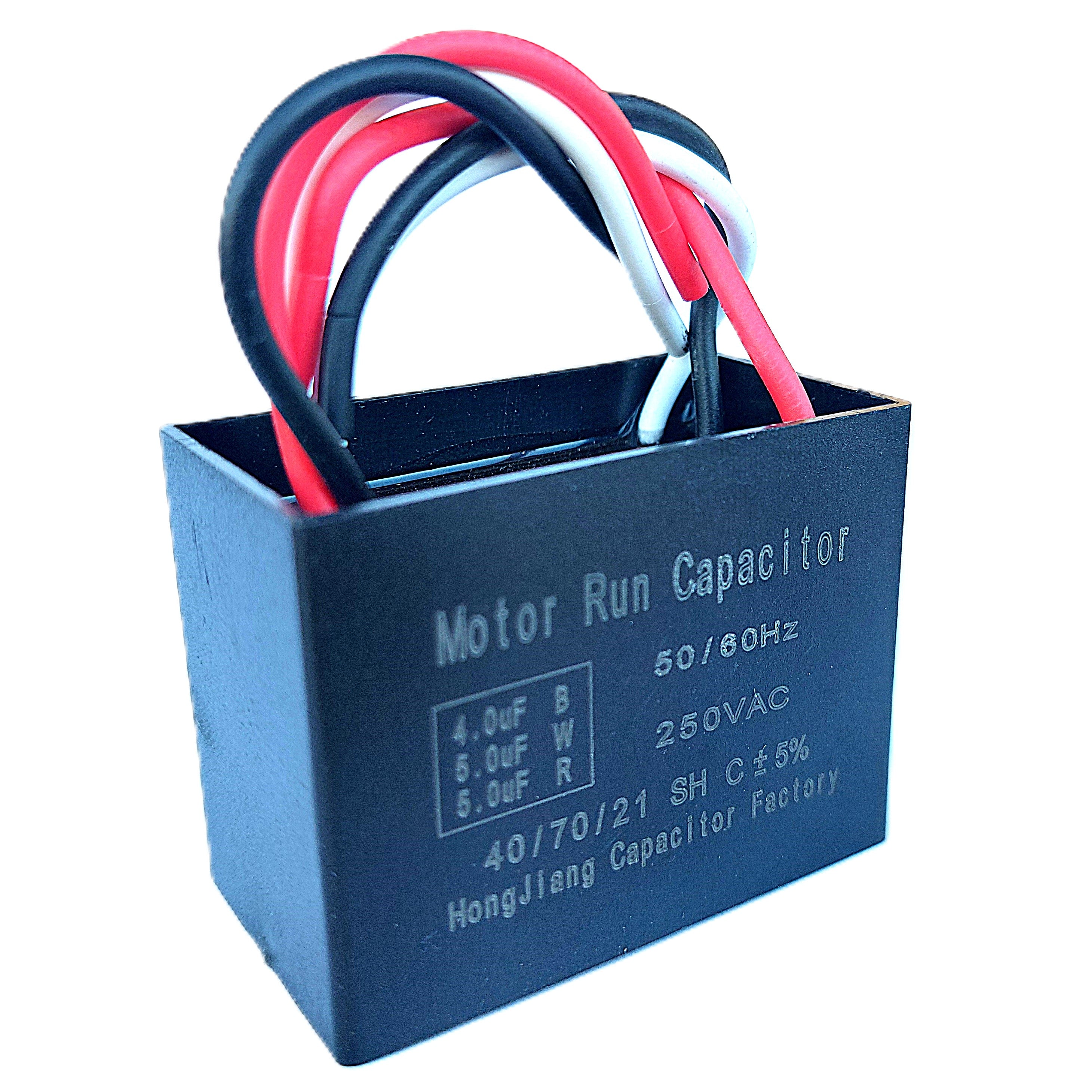 4uF+5uF+5uF (4, 5, or 6 Wires Compatible) 250VAC Motor and Fan Capacit ...